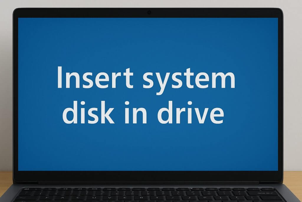 Windowsの起動時に表示される「Insert system disk in drive」エラーとは？原因と対処法を徹底解説 | SFA ...